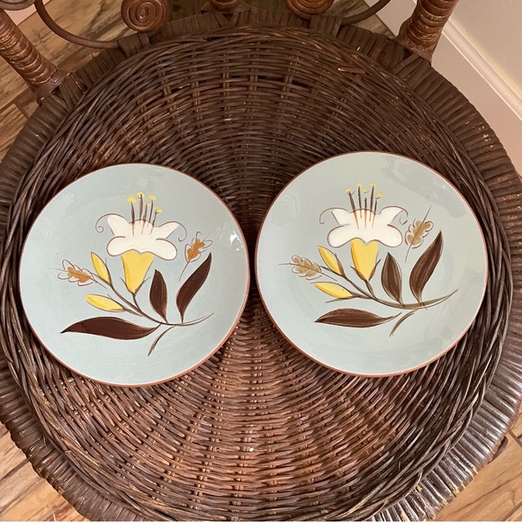 Stangl | Kitchen | Stangl Antique Golden Harvest Bread Or Roll Dishes ...